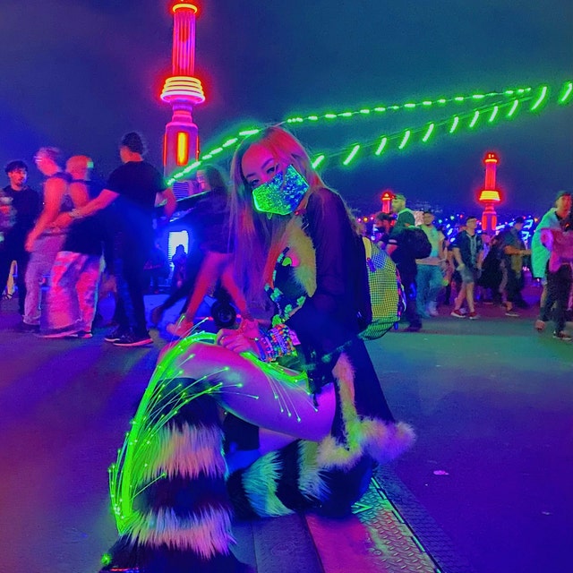 Kawaii Rave Wear Festival Outfits and Fluffies by VinylDolls