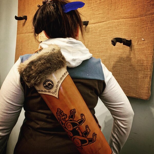 Quiver Viking Celtic Leather Archery - Etsy