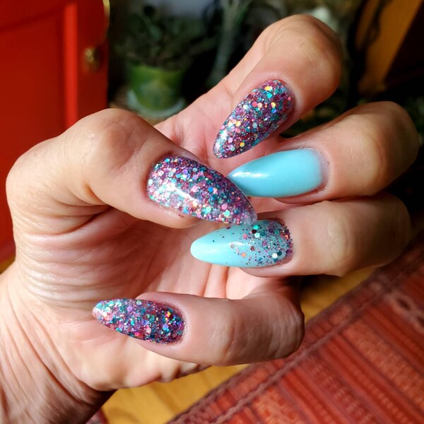 FIREBALL- Glitter Dip Powder, Dip Powder, Dip Powder, Dip Powders, Nail ...