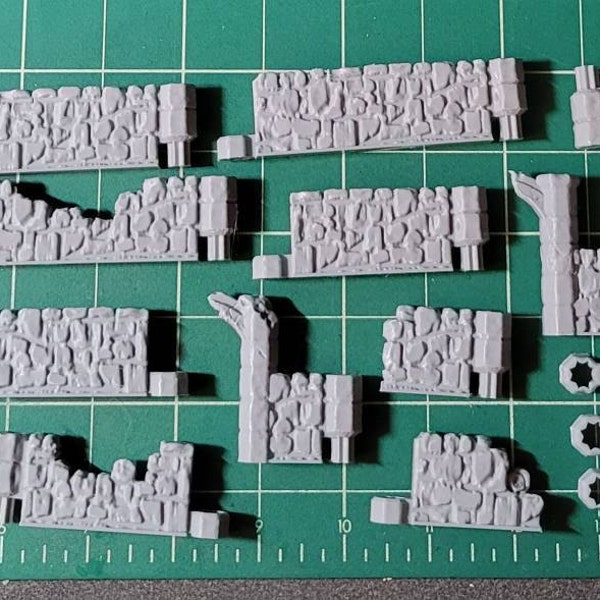 Dnd Stone Debris Ruins Rubble Piles War Ruins Medieval Tabletop Scatter ...