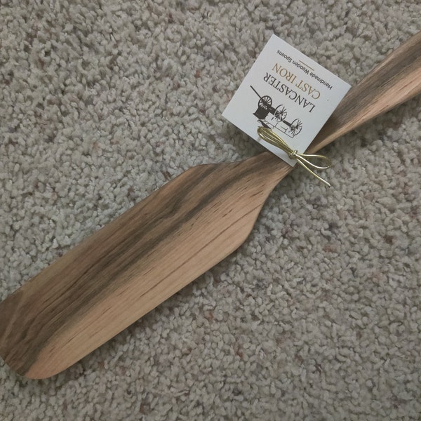 Handmade Wooden Spurtle - 12” Large Stirring Utensil Made in the USA ...