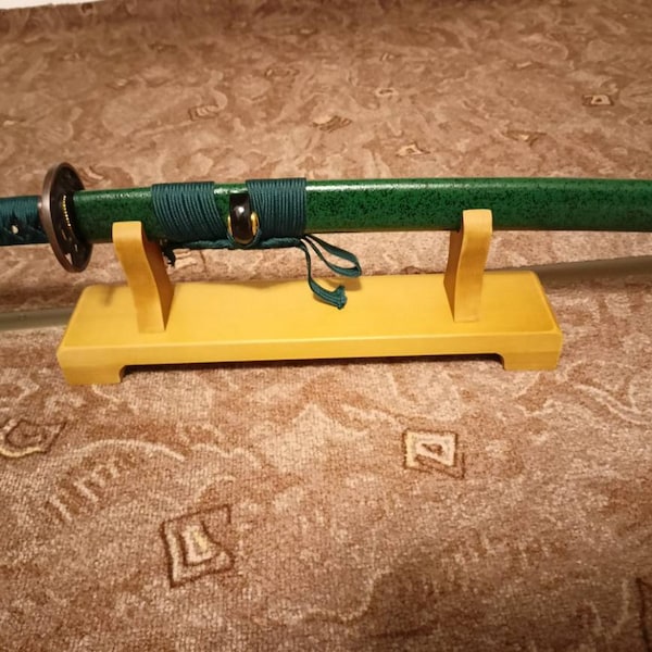 Solid Wood Sword Stand Samurai Sword Display Stand Katana Sword Knife ...