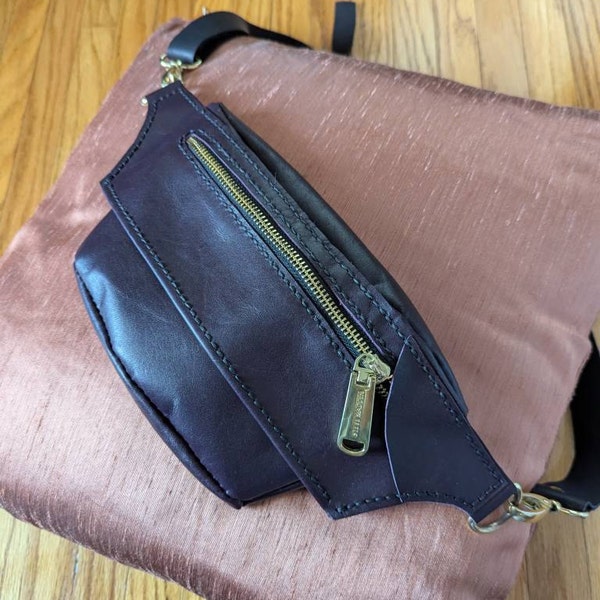 Leather Waist Bag Pattern - Leather Sling Bag Pattern Pdf - Leather Bag ...