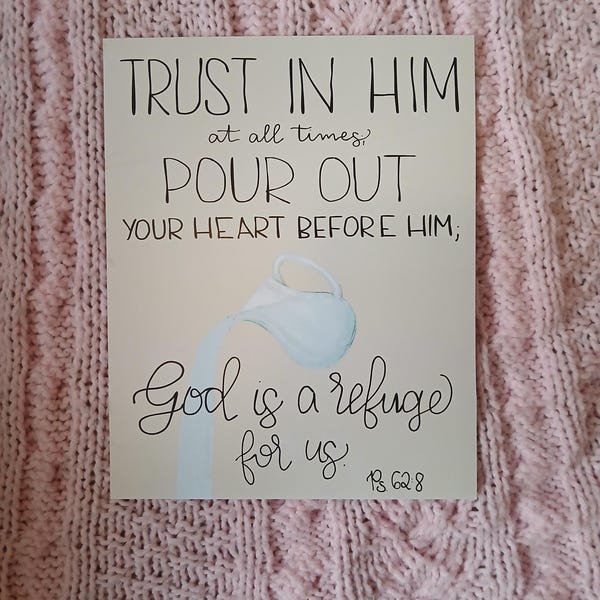 Psalm 103:13 (physical Print) - Hand-written Bible Verse, Encouraging ...