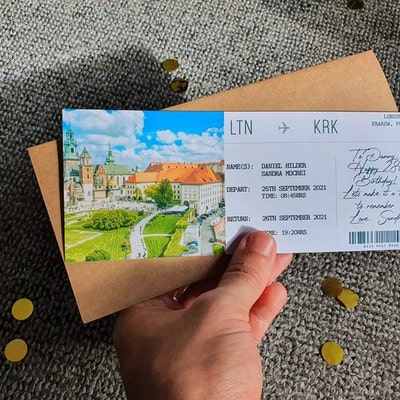 BOARDING CARD Holiday / Personalised Boarding Pass / Ticket / Plane ...