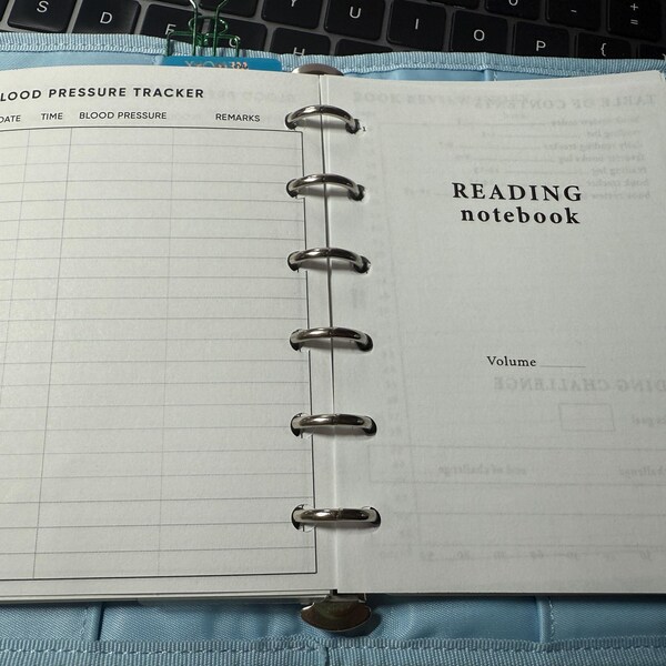Personal Wide AGENDA KIT | Printable Minimalist Ring Planner Inserts ...