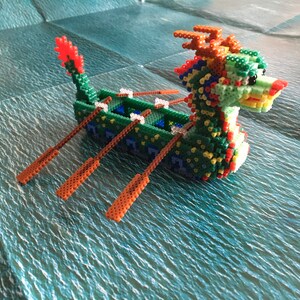 DIY Dragon 3D Perler Bead Pattern Tutorial - Etsy