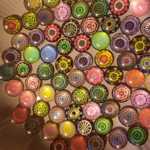 200 Pieces of Glass Nuggets Round Decorative Glass Gems 10mm ,12mm ...