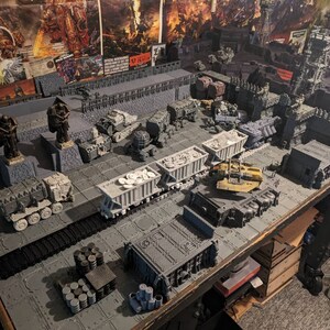Sci Fi Gothic Train Set 3D Printed Gaming Terrain Warlayer - Etsy