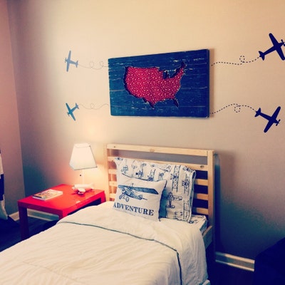 Plane Decal Airplane Room Decor Biplane Wall Art Multiple Sizes - Etsy