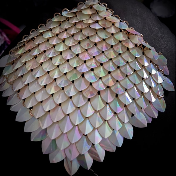 Iridescent Thin Plastic Scalemail,medium Size Dragon Scales for Armor ...