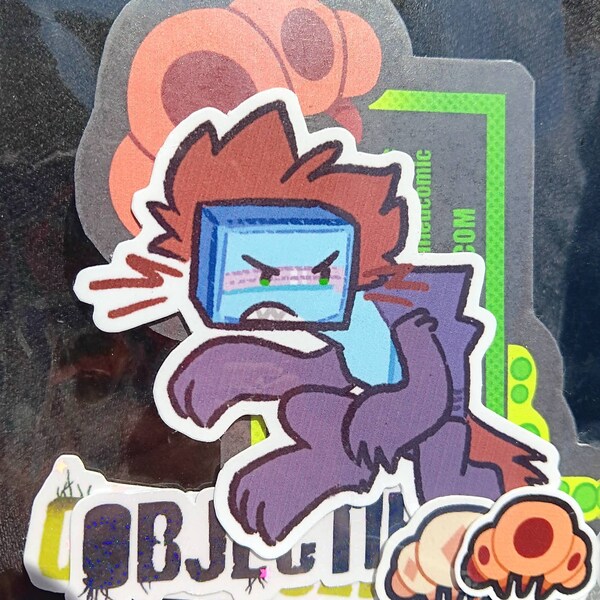 Objectified Comic Stickers simple Collection - Etsy