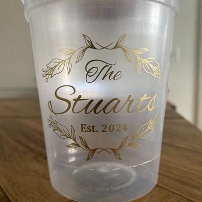 Personalized Cups for Your Wedding, Reception Bar, Engagement Party ...