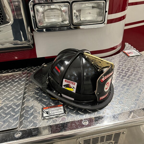 Custom Firefighter Helmet Shield Decal You Pick the Colors, Text, Font ...