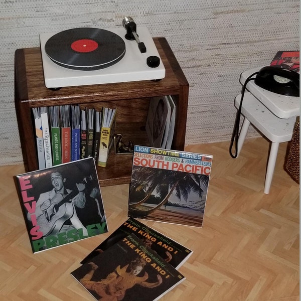 Miniature Vintage 'ELVIS' Record Album - Dollhouse 1/6 1/12 1/24 ...
