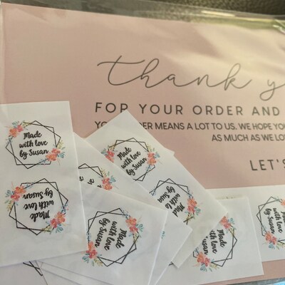 Custom White Fabric Clothing Labels Product Tags Handmade Items ...