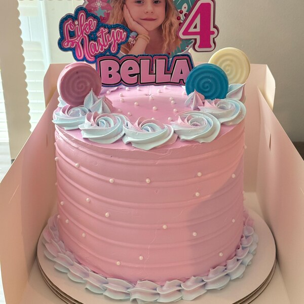 Custom “like Nastya” Cake Topper - Etsy