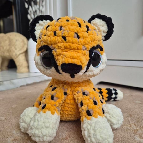 Amigurumi Cheetah Pattern, Crochet Cheetah, PDF Pattern, Cheetah Plush ...
