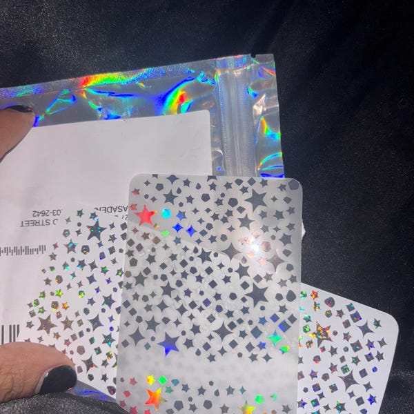 Tiny Sparkle Stickers Vinyl GLOW Star Waterproof Tiny Stars Small ...