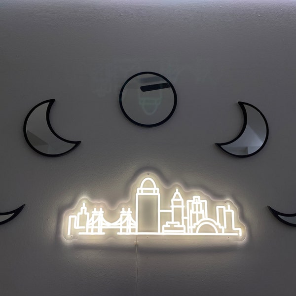 Custom City Skyline Neon Sign: NYC, San Francisco, Chicago Cityscape - Etsy