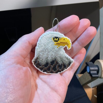 Bald Eagle Cross Stitch Pattern PDF Bald Eagle Embroidery Instant ...