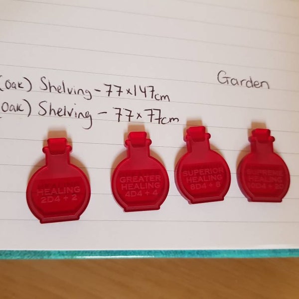 Potion Tokens (15) Dungeons and Dragons - Etsy