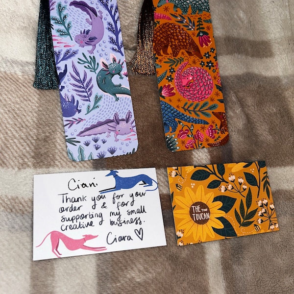 Pangolin Bookmark. Mushroom Illustration- Fungi- With or Without Tassel ...