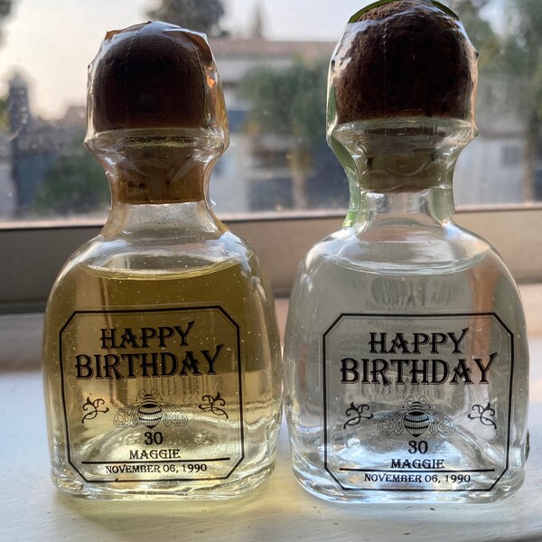 Mini Patron Label, Mini Patron, Tequila Custom Label, Mini Birthday ...