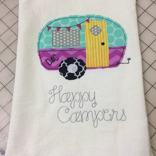 Happy Day Vintage Bean Stitch Machine Embroidery Font Monogram Alphabet ...