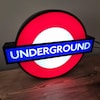 Mini Underground Lightbox 5 Inserts – London Tube LED Light, Wall Decor ...