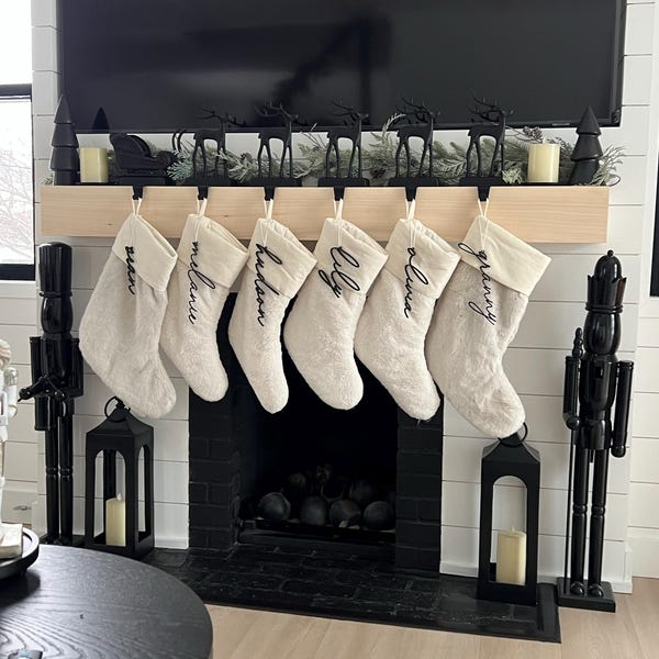 Engraved Christmas Stocking Tags, Personalized Stocking Tags, Laser Cut ...