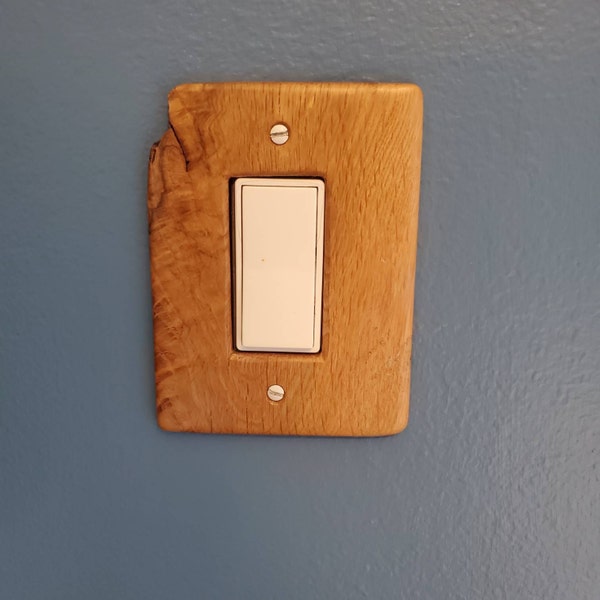 American Cherry Double Switch Cover. Gfi/outlet. Handmade Switch Plate ...