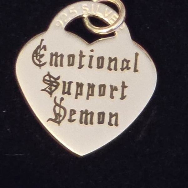 925 Solid Sterling Silver Engraved Heart Custom Name Personalized ...