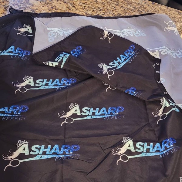 Personalized Cutting Cape With Your Logo Sublimation Beauty Capes ...