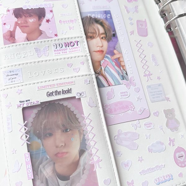 Alphabet Sticker, "typo" Korean Kpop Deco Sticker, Letter Sticker Sheet ...