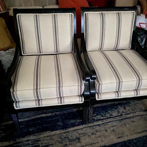 Grain Sack & Ticking Pillow Cover Farmhouse Pillow Cover Blue 3 Stripe ...