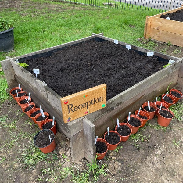 Personalized Solid Oak Allotment Sign: Vegetable Garden Decor - Etsy