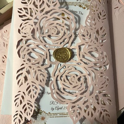 Princess Party Invitation SVG 5x7, Quinceanera Invitation Svg, Wedding ...