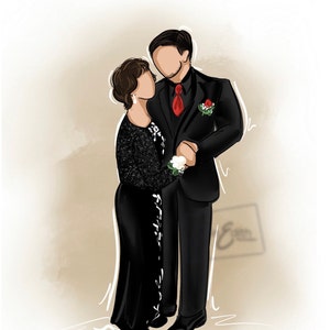 Mother of the Bride Illustration/ Mother of the Groom - Etsy