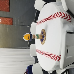 Baseball Party Decor Our ORIGINAL Baseball Ribbon Party Table Runners ...