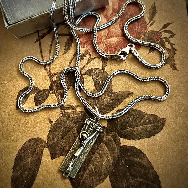 1.5mm Oxidized Square Foxtail Chain Necklace - 925 Sterling Silver - 16 ...
