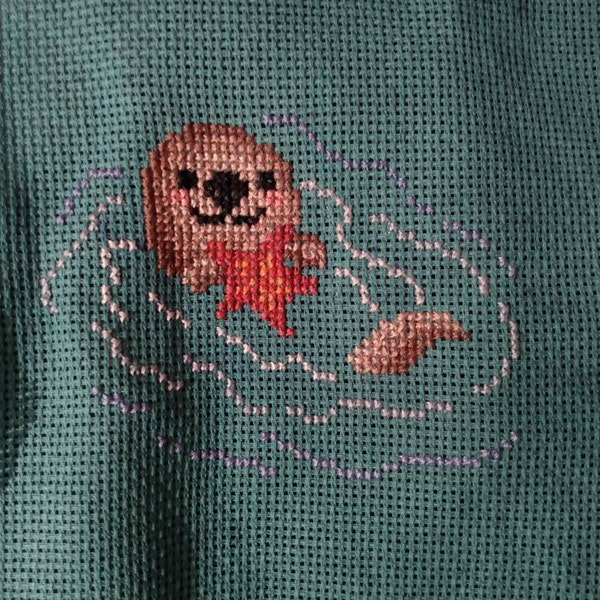 Sea Otter Cross Stitch Pattern Bundle, Beginner Cross Stitch, Sea Otter ...