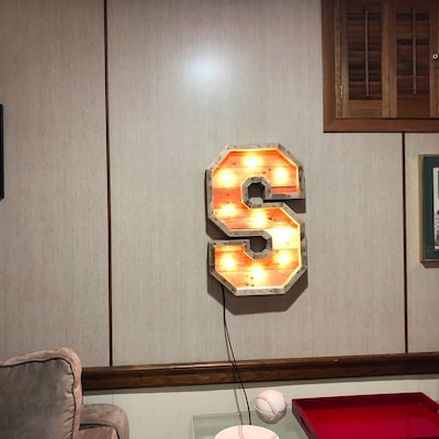 36 Standing Lighted Letter Large Lighted Letters Rustic Light up ...