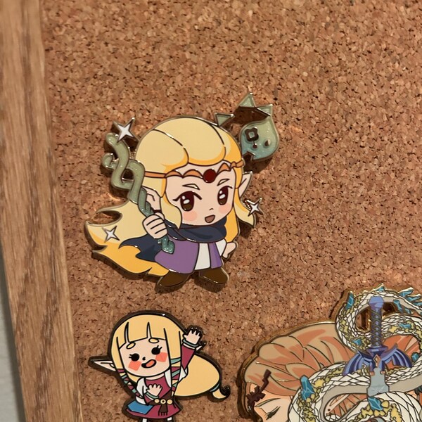 Echoes of Wisdom Chibi Zelda Hard Enamel Pin - Loz Pins - Pin ...