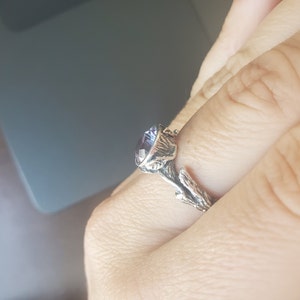 Twisted Branch Ring Branch Topaz Engagement Ring Womens - Etsy