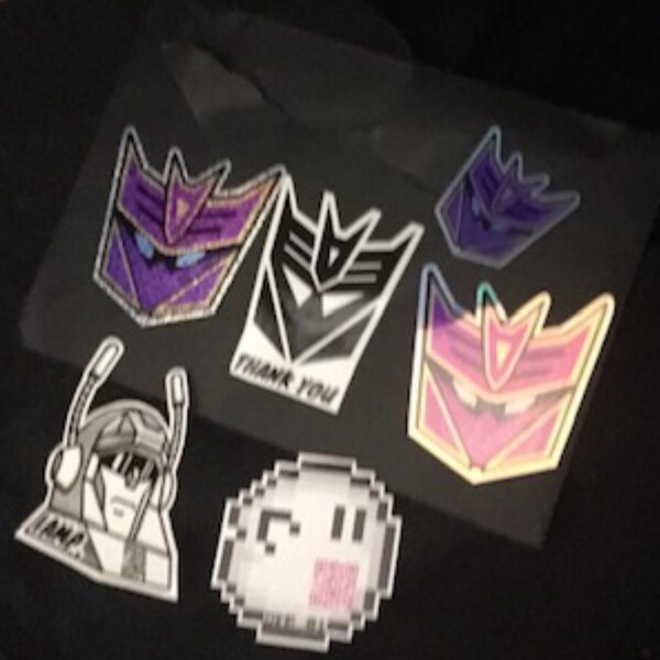 Transformer One Megatronus Holographic Sticker Retro Style for Laptop ...