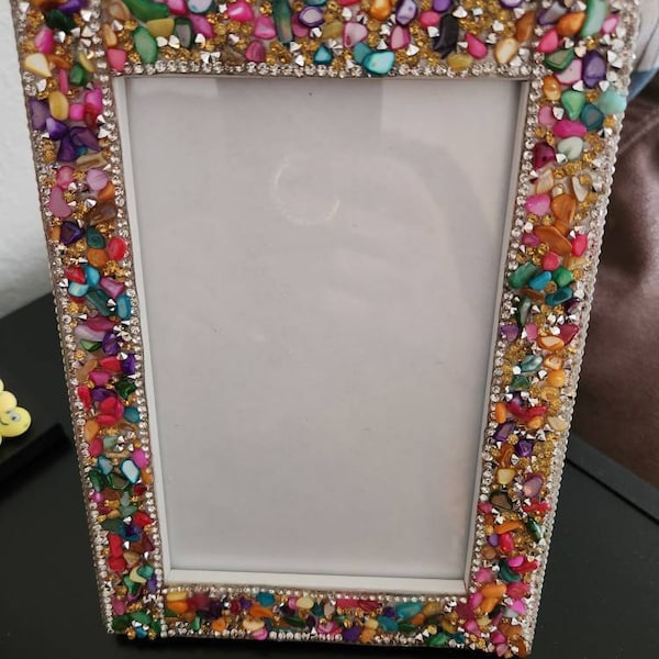 Diamonds & Stone Mix Picture Frame - Etsy