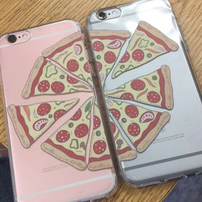 Pizza iPhone Case Couple Best Friend Cute iPhone X Xs Max XR Food ...