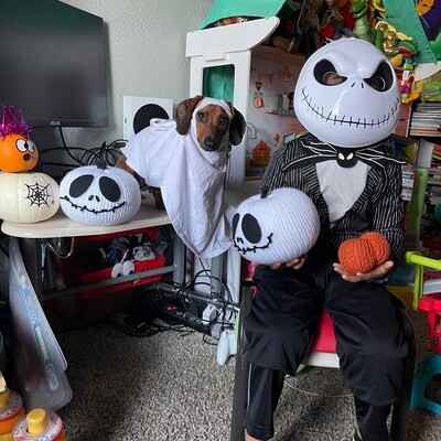 Mini Knitted Scream Guy, Horror Guy, Halloween Stuffy, Spooky Stuffed ...