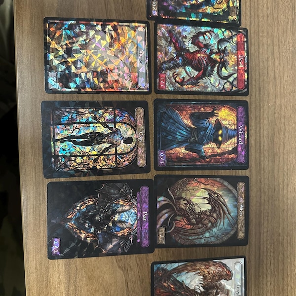 Stained Glass Art Token MTG Token Bundle Magic Token Bundle MTG Stained ...